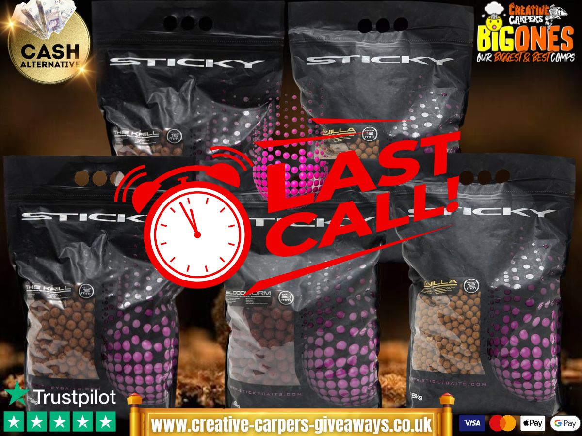 25KG YOU CHOOSE STICKY BOILIES – Creative Carpers